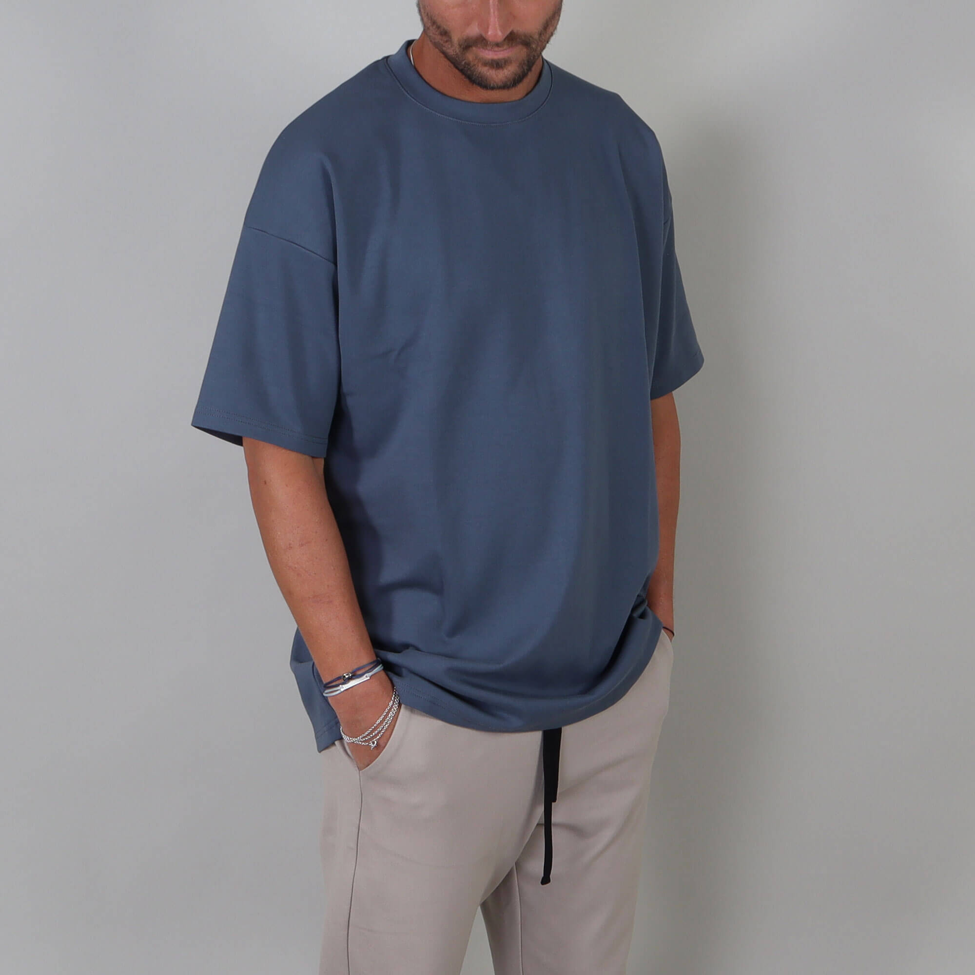 Essential drop tee light blue – PRJCT AMS